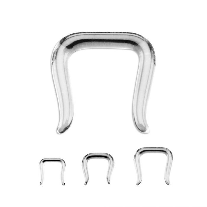 Glass Labret Retainer with Silicone O-Ring - Hypoallergenic & Discreet ...